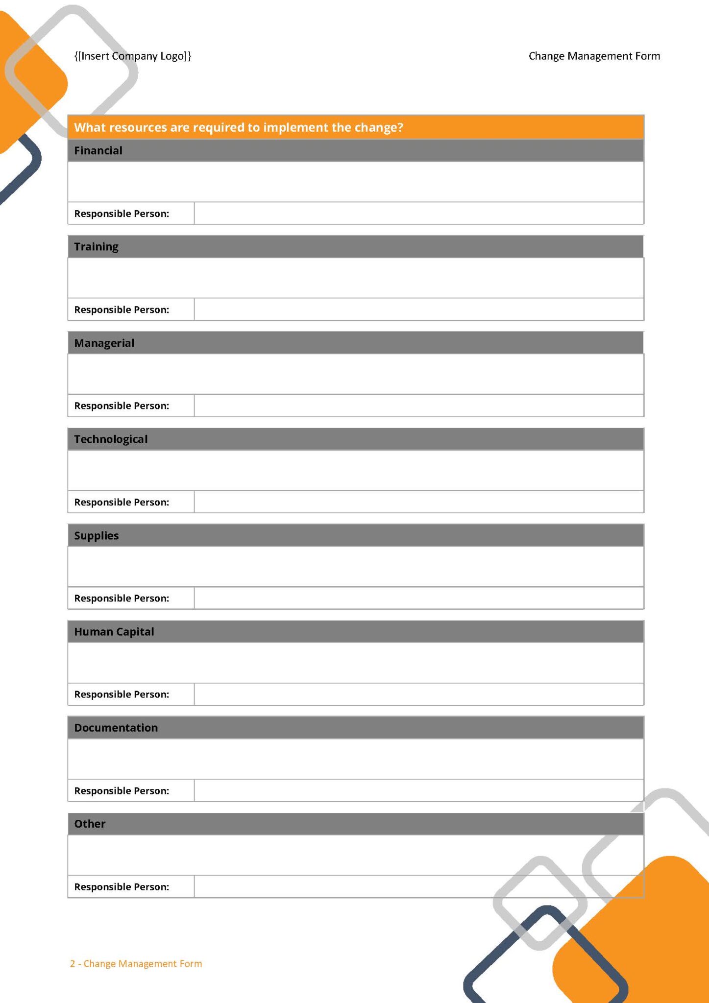 Form - Change Management | IHSEQ